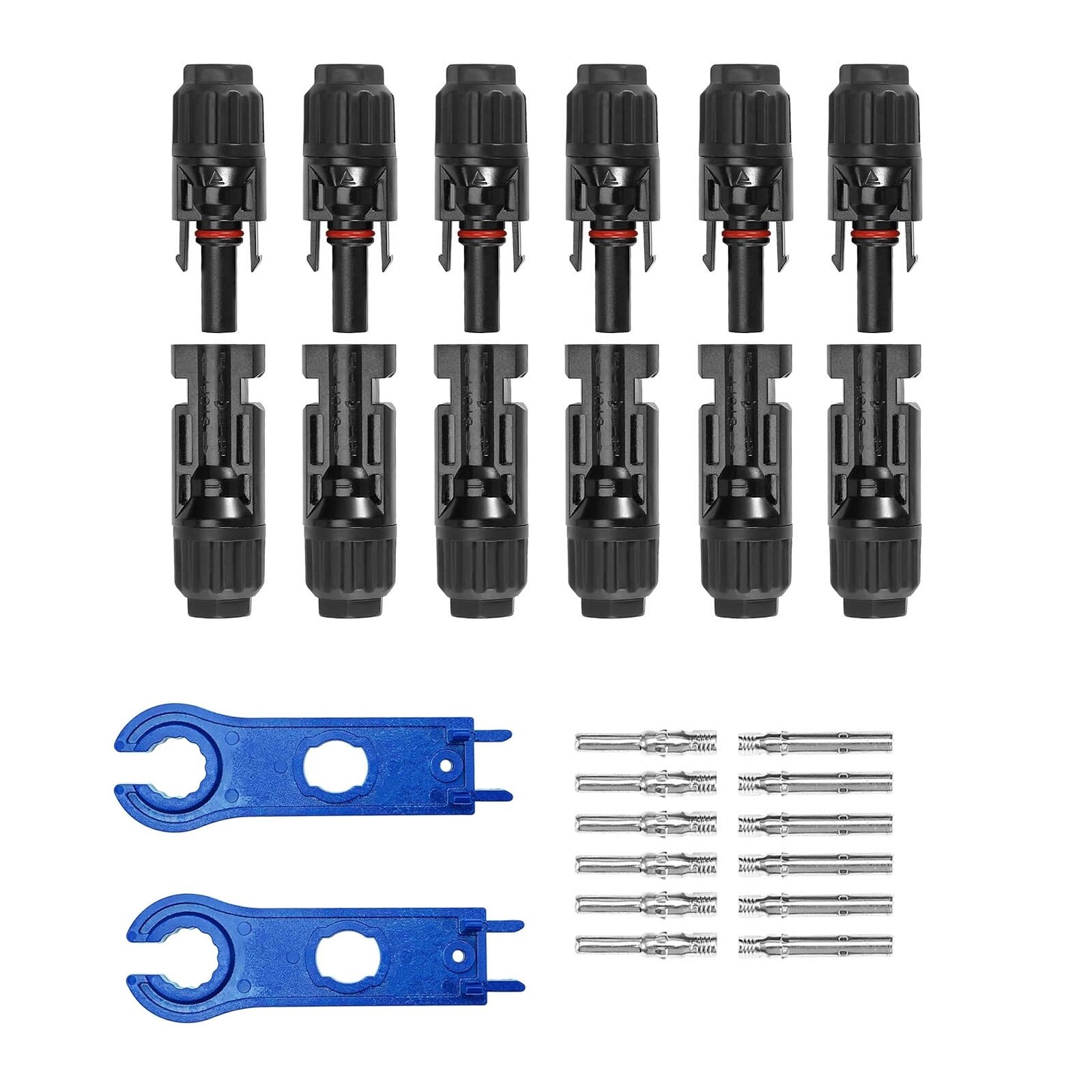 Set 6 conectori panou solar, SINBINTA, Cu 2 cheia, Conector MC4, Mama ...