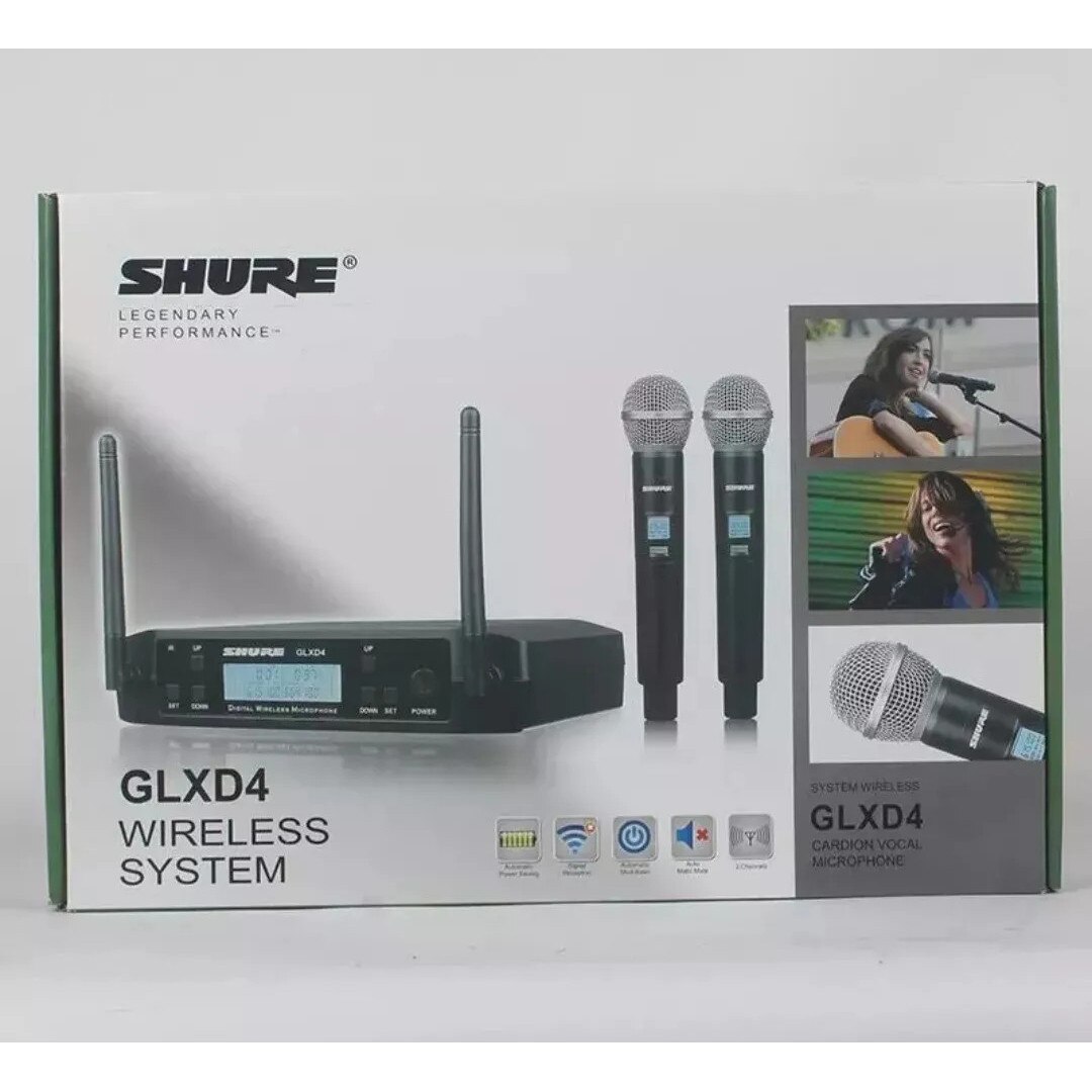 LZDGCC Set 2 Microfoane Wireless si Receiver UHF Display, XLR, 200 ...