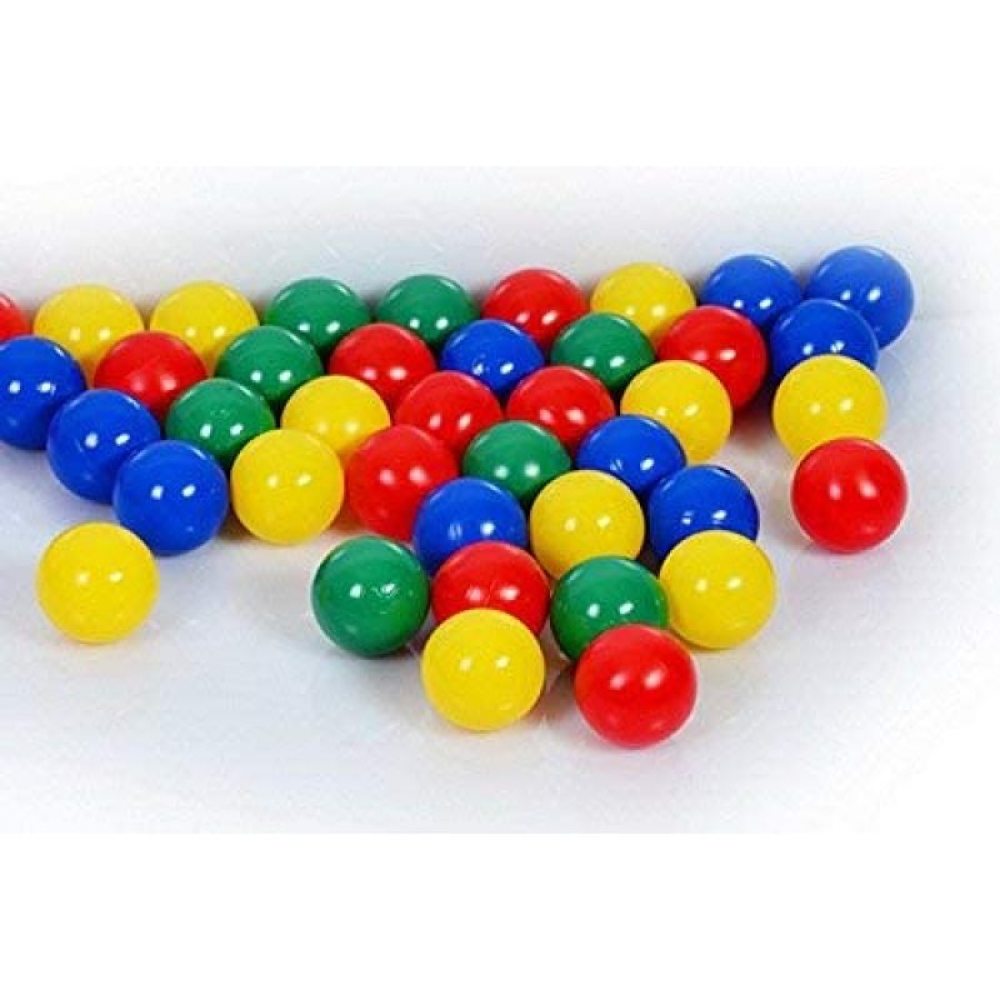 Set 100 bile de plastic 8cm, culori mixte, pentru spatii de joaca - eMAG.ro
