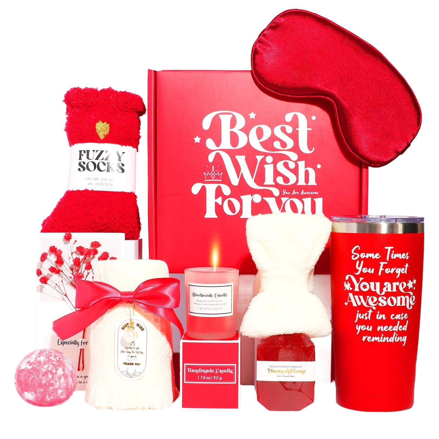 Set Cadou Pentru Femei, cutie cadou premium, card, cravat de par ...