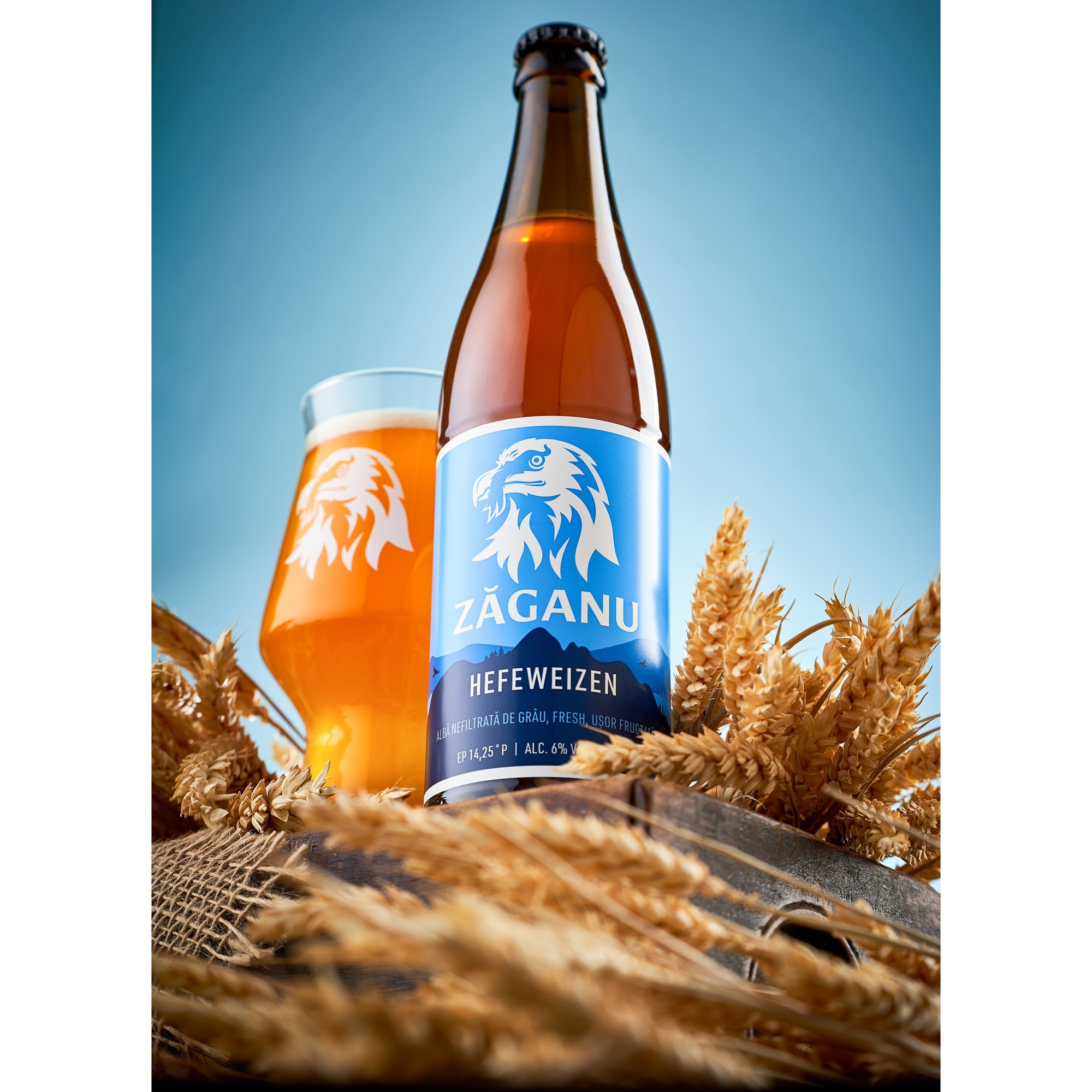 Zaganu Hefeweizen Bere Artizanala (Alba Nefiltrata de grau) 0.5L - eMAG.ro