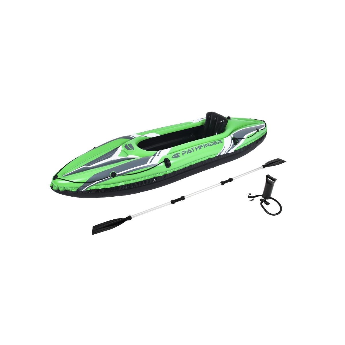 Caiac gonflabil, PATHFINDER, PVC, cu vasla si pompa, capacitate 80 kg ...