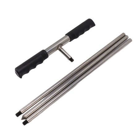 Sonda pentru probe sol, inox, reglabila 81-122cm, set - eMAG.ro