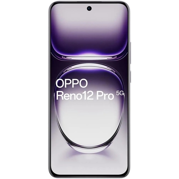 Telefon mobil Oppo Reno12 Pro, 512GB, 12GB RAM, 5G, Nebula Silver - eMAG.ro