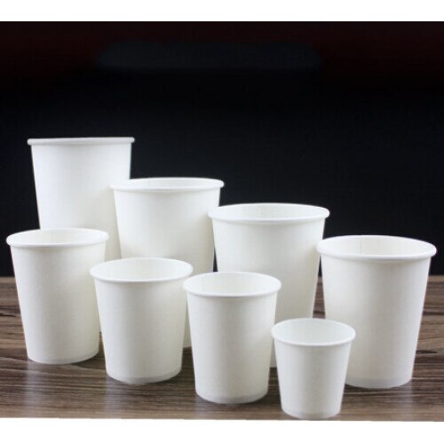 Set pahare din carton alb de unica folosinta, 300 buc, capacitate 190 ...