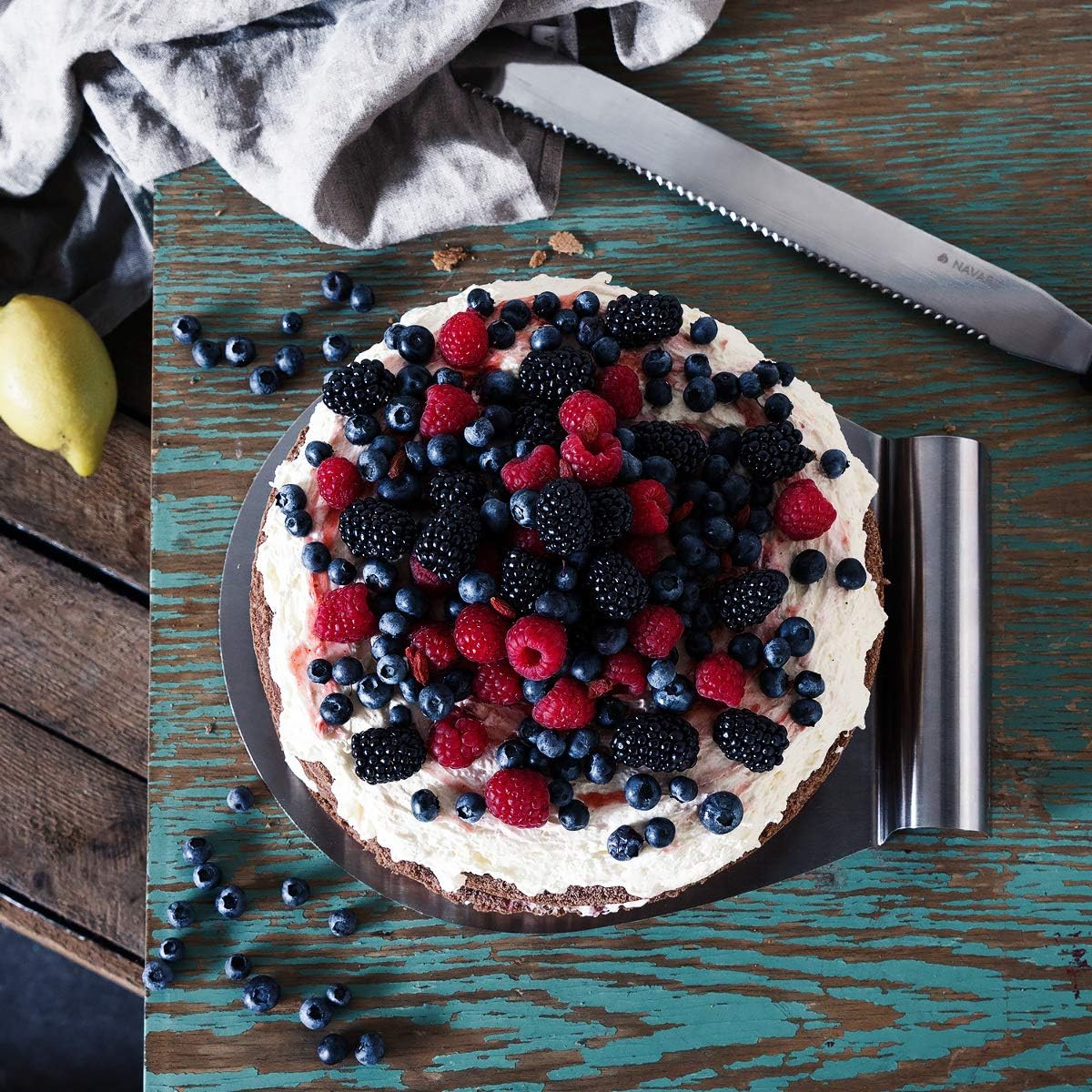 Set 3 piese forme prajituri, longziming, inel pentru tort, cutit pentru ...