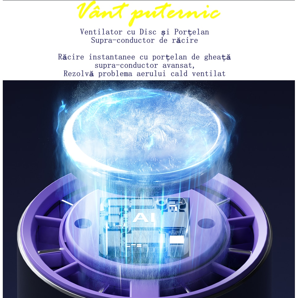 Ventilator de Mana Ultra-Compact CoolMaster by VeReTech, Portabil, cu ...