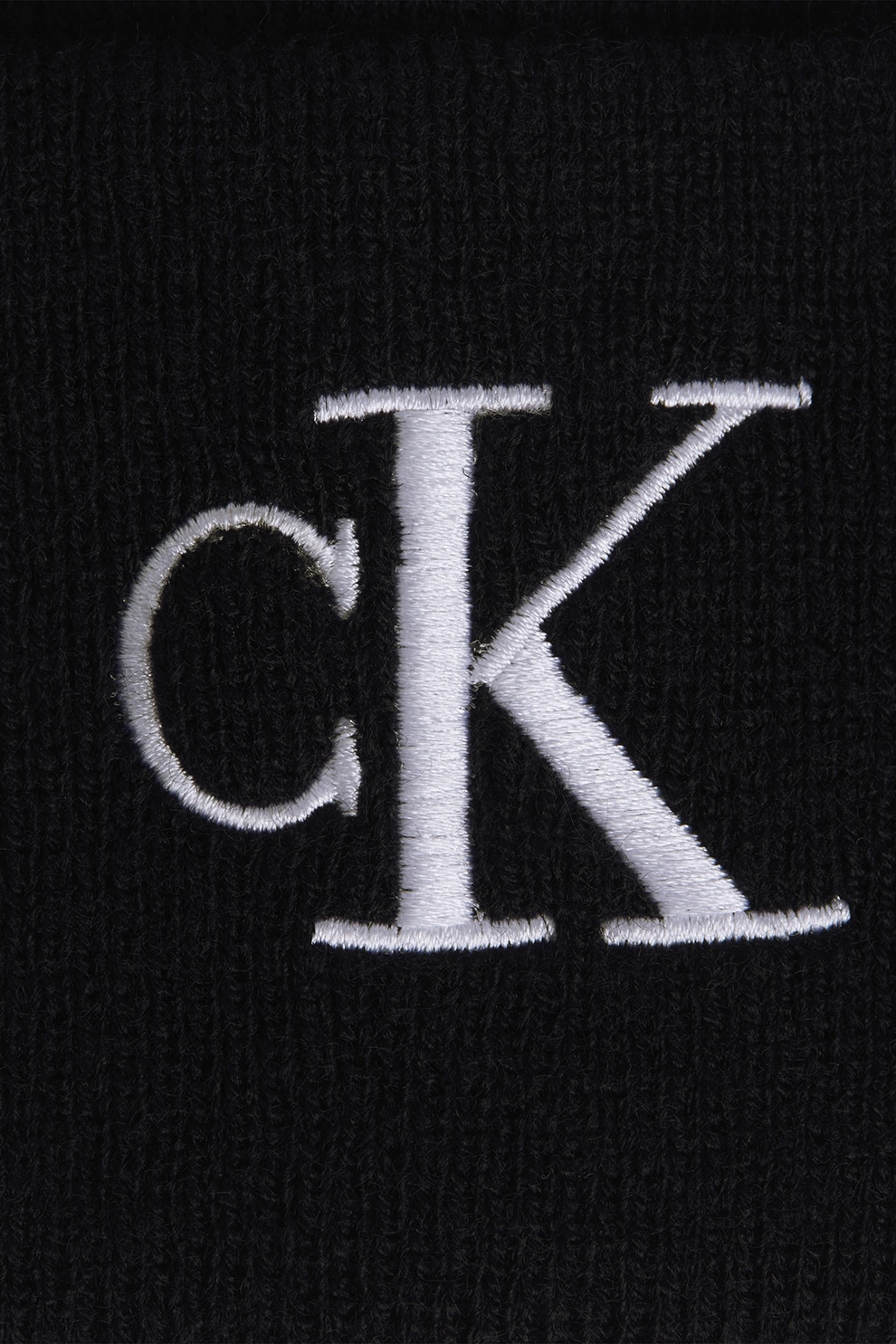 CALVIN KLEIN JEANS, Caciula elastica cu monograma brodata, Negru - eMAG.ro