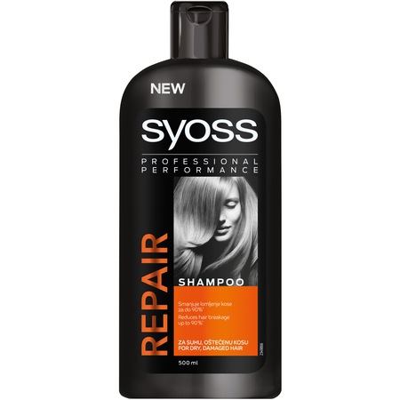 Sampon Syoss Repair Therapy pentru par deteriorat, 500 ml - eMAG.ro