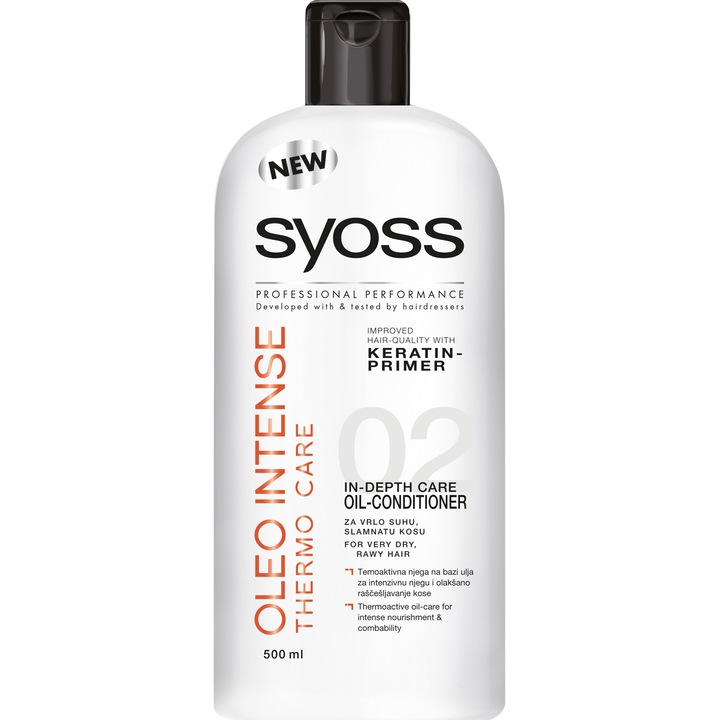 Balsam Syoss Oleo Intense pentru par uscat, 500 ml - eMAG.ro
