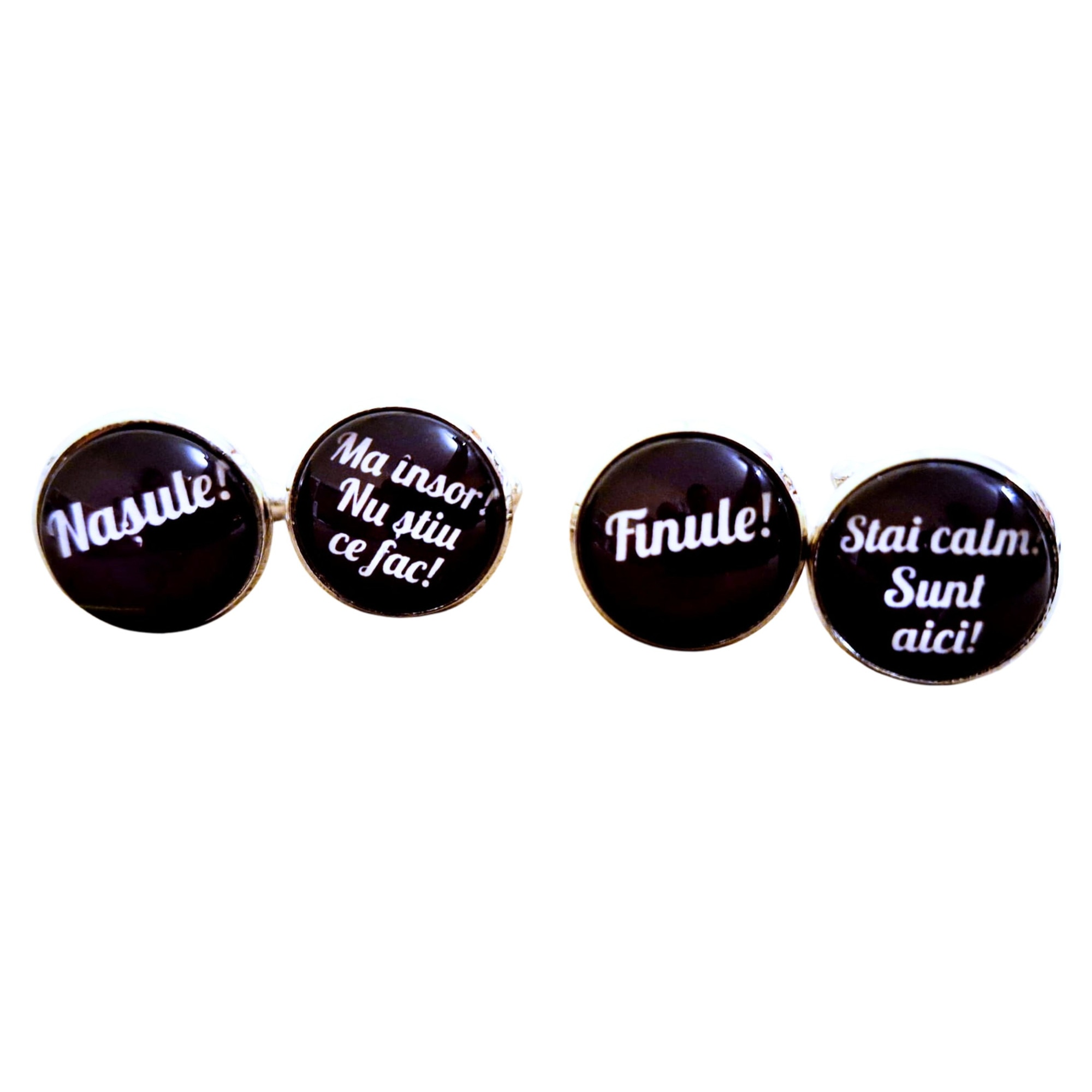 Set Butoni personalizati mire si nas - eMAG.ro