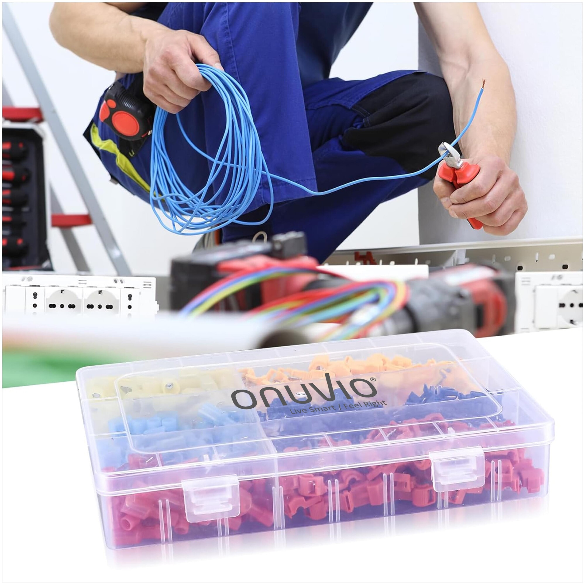 Set Conectori Tip T pe Cablu 240 Bucati, Conectare Rapida fara Taierea ...