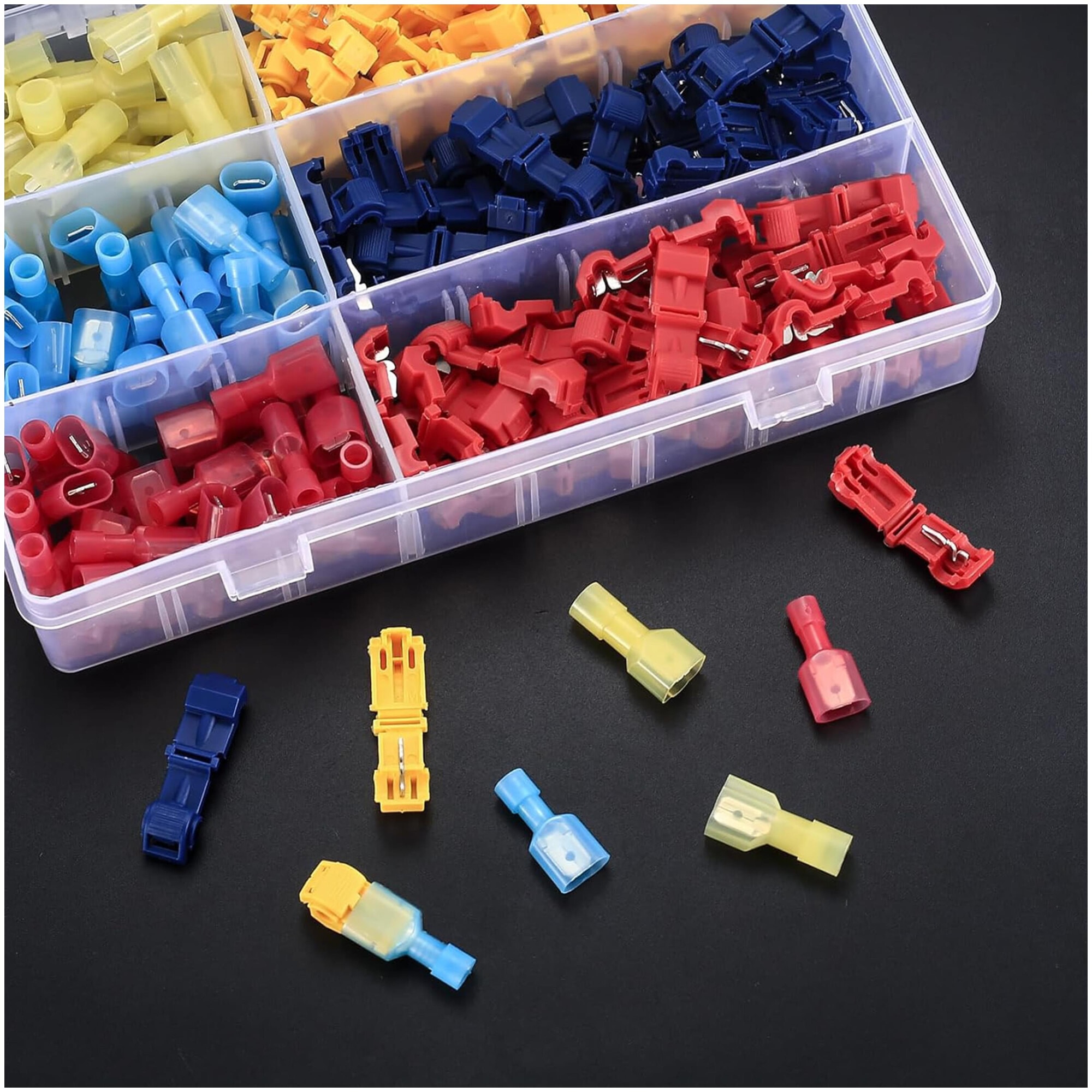 Set Conectori Tip T pe Cablu 240 Bucati, Conectare Rapida fara Taierea ...