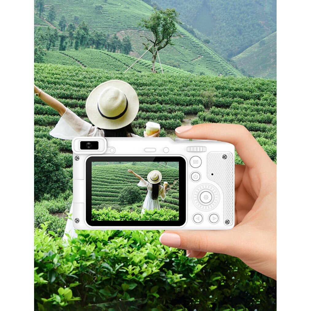 Camera digitala, echipata cu trepied, 1080p, zoom 4x, recunoastere ...