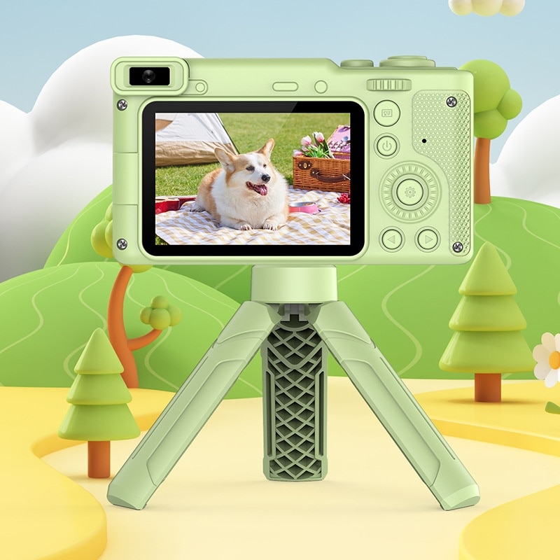 Camera digitala, echipata cu trepied, 1080p, zoom 4x, recunoastere ...