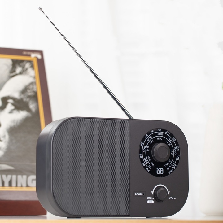 Radio, portabil, calitate a sunetului HD, design 3 in 1, FM, AM, SW ...