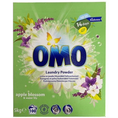 Detergent pudra OMO Apple Blossom 5KG - 100 spalari - eMAG.ro