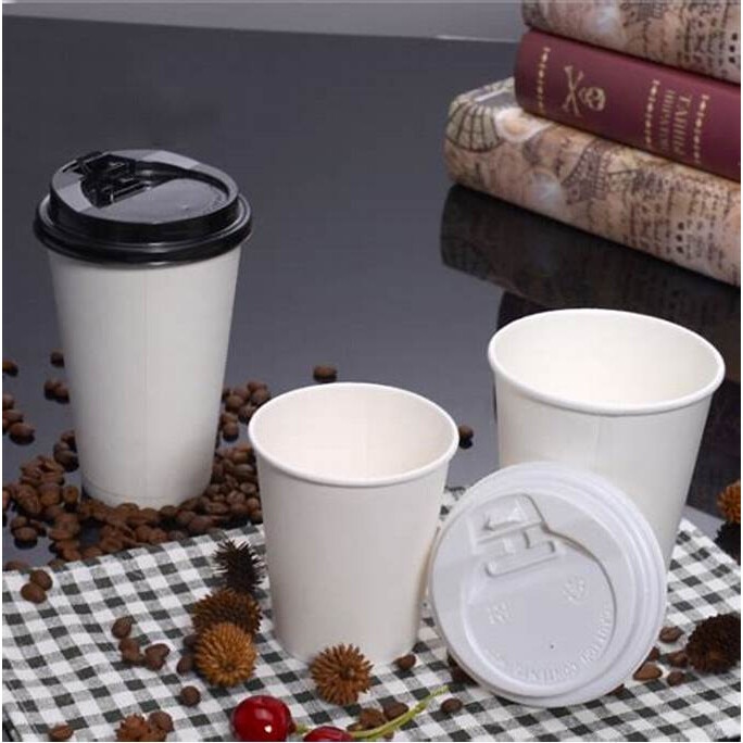 Pahare din carton alb 350 ml, 200 buc/set, 12 oz, lotfi - eMAG.ro
