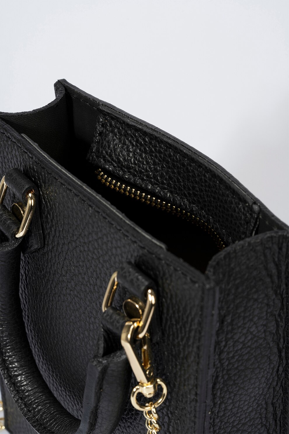 Massimo Castelli, Geanta crossbody de piele, Negru - eMAG.ro