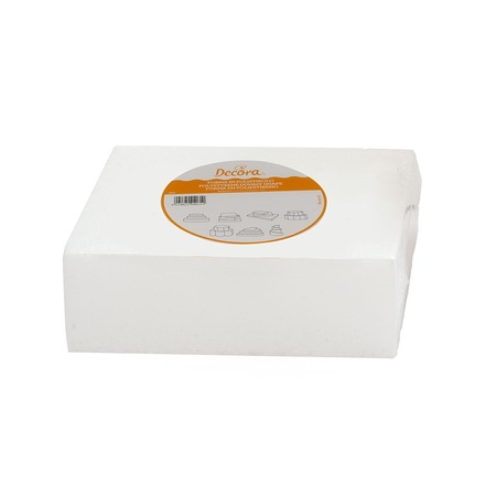 Macheta tort din polistiren, patrat, 15 x 15 x 7.5cm inaltimea, Decora ...
