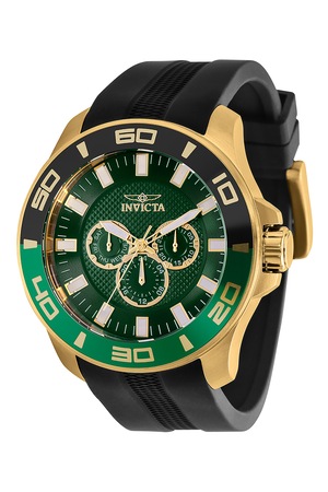 Invicta, Мултифункционален часовник със силиконова каишка, Златист ...