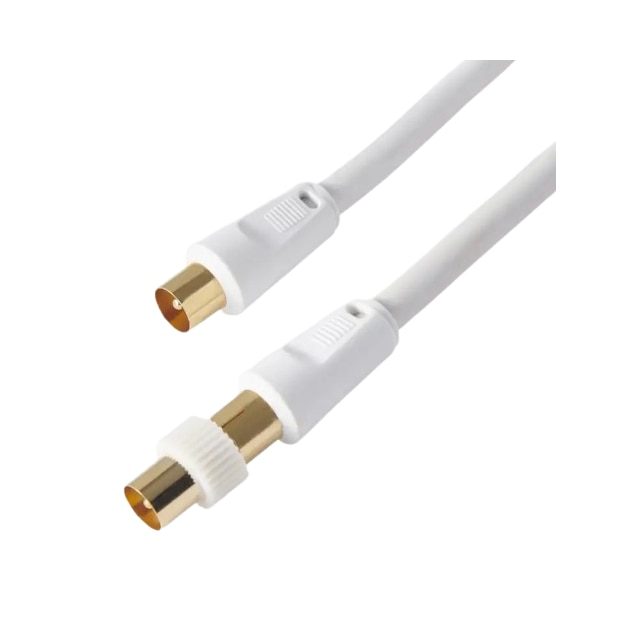 Cablu coaxial conectare TV, 1,5 metri, pentru antene, receptoare ...