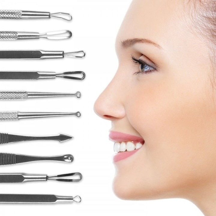 Комплект от 10 инструмента за премахване на черни точки, акне ...