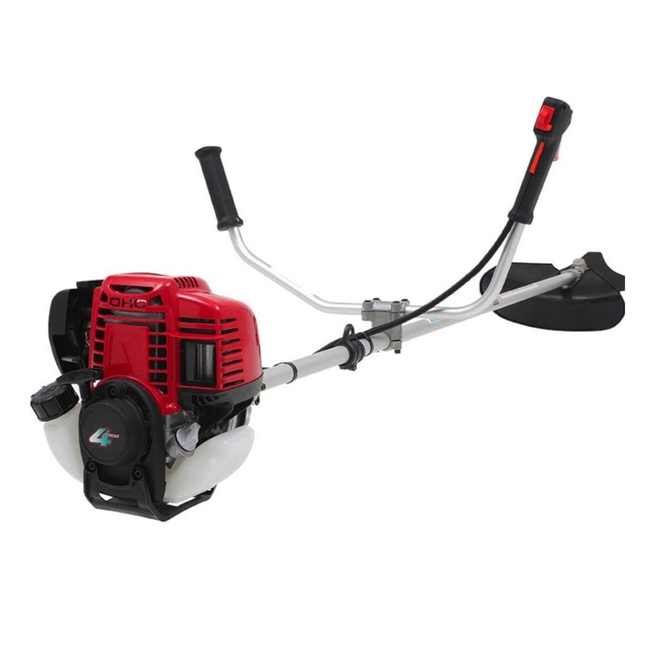 Motocoasa pe benzina, 4 timpi, 6.3 CP, 5.6 kW, 52 CC, tambur cu fir si ...