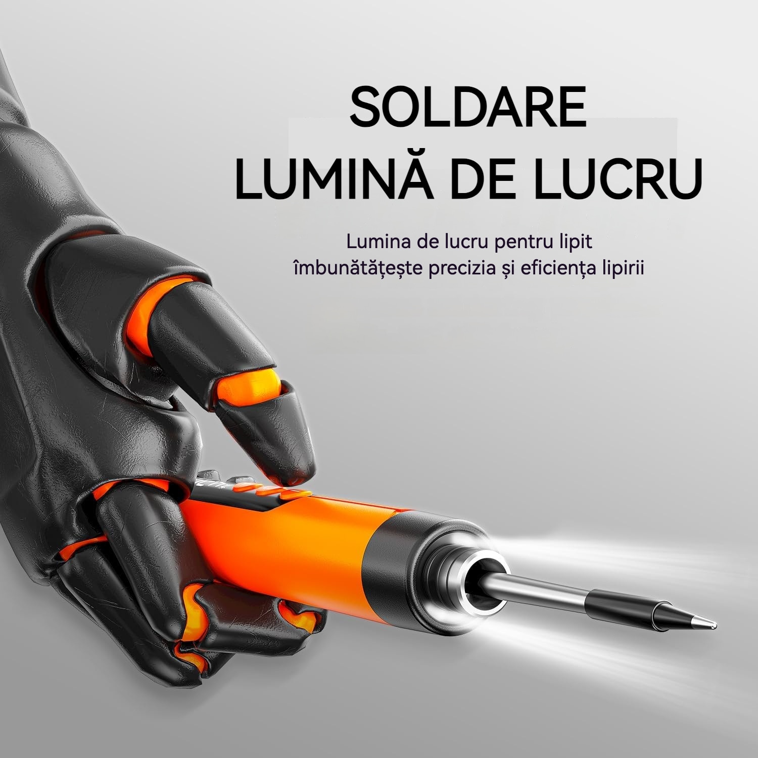 Set pistol de lipit wireless portabil cu incarcare USB, ajustare ...