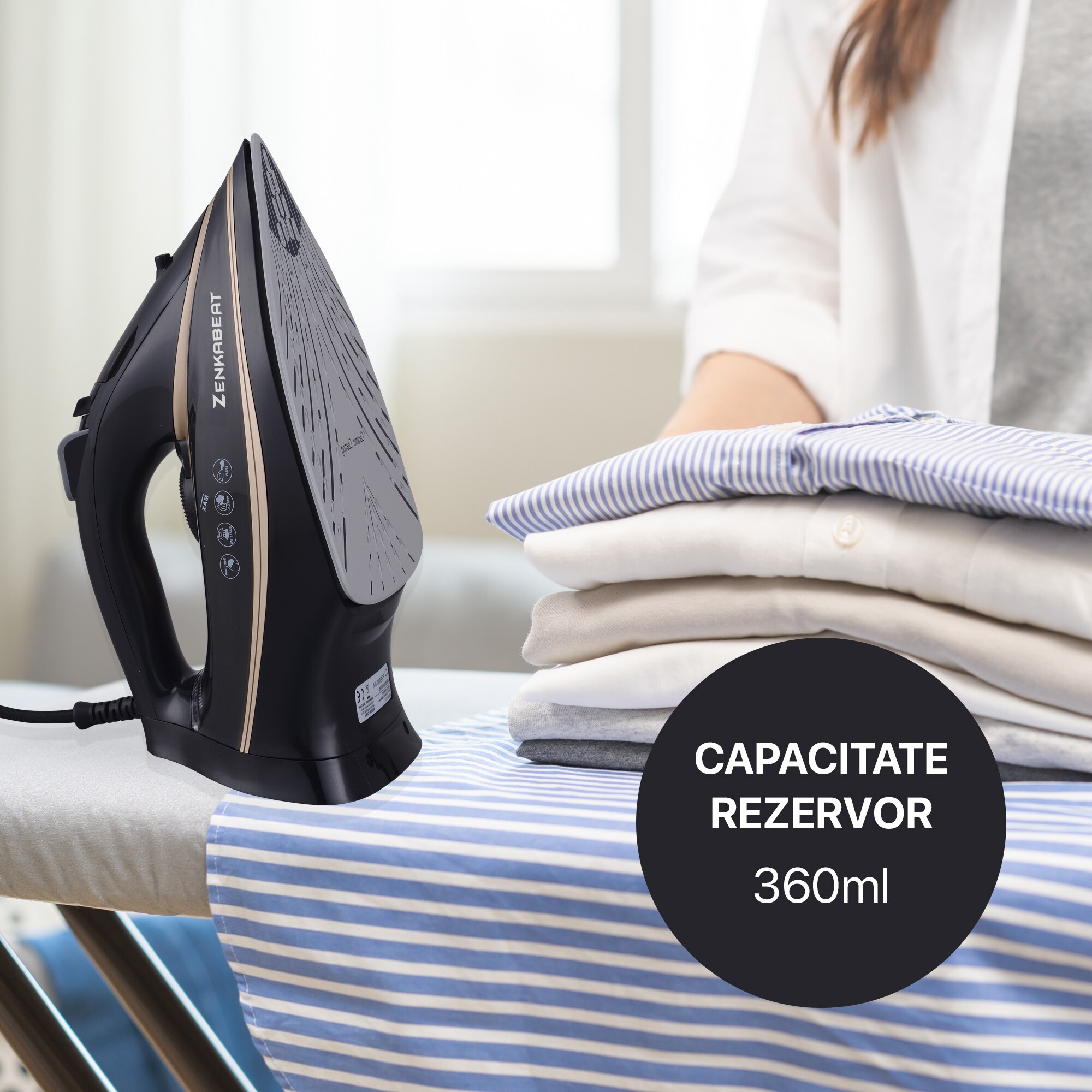 Fier de calcat Zenkabeat Ultimate Power-Steam ST2, 3000W, Rezervor ...