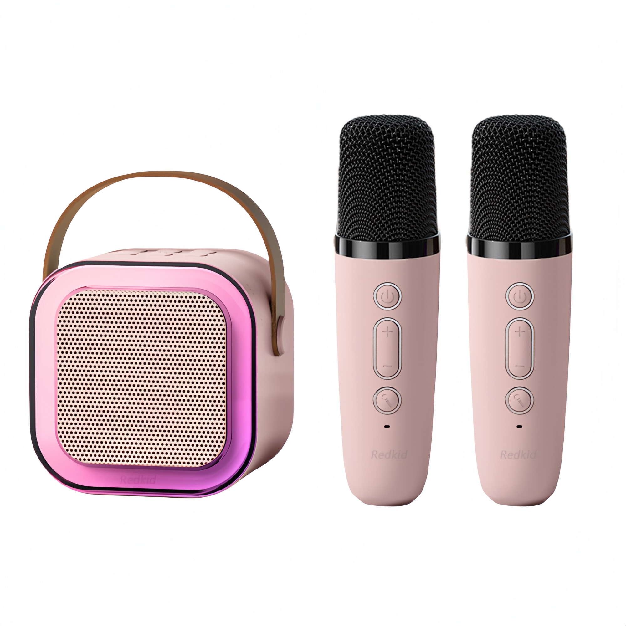 Set Boxa Karaoke, Cu 2 Microfoane Wireless, Redkid®, Pentru Adulti si ...