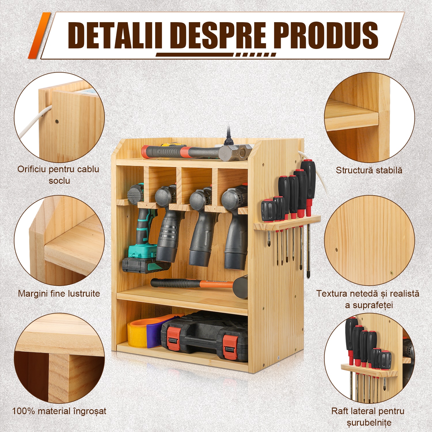 Panou depozitare scule, compartimente - eMAG.ro