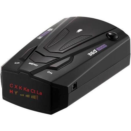 Detector radar auto, detectare 360 grade, alarma viteza, mod oras ...