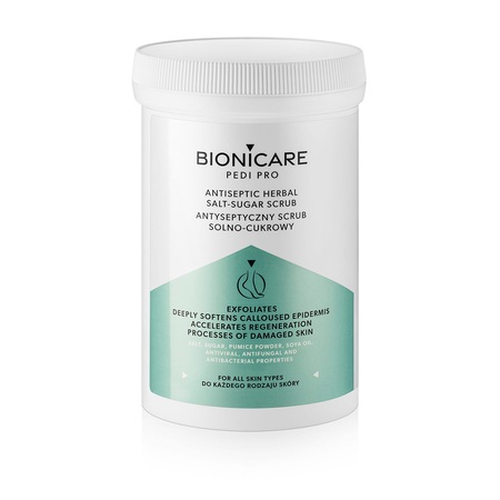 Bionicare антисептичен ексфолиант за крака, със сол и захар, 500гр ...