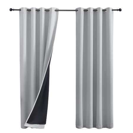 Set 2 Perdele cu inele, PONY DANCE, 140 x 245 cm, Opace, Blackout, in 2 ...