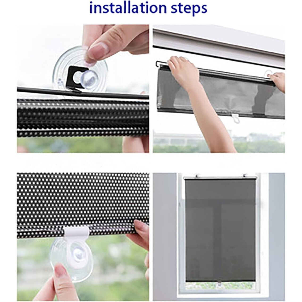 Jaluzea rulou pentru ferestre, universal, retractabil, pridere cu ...