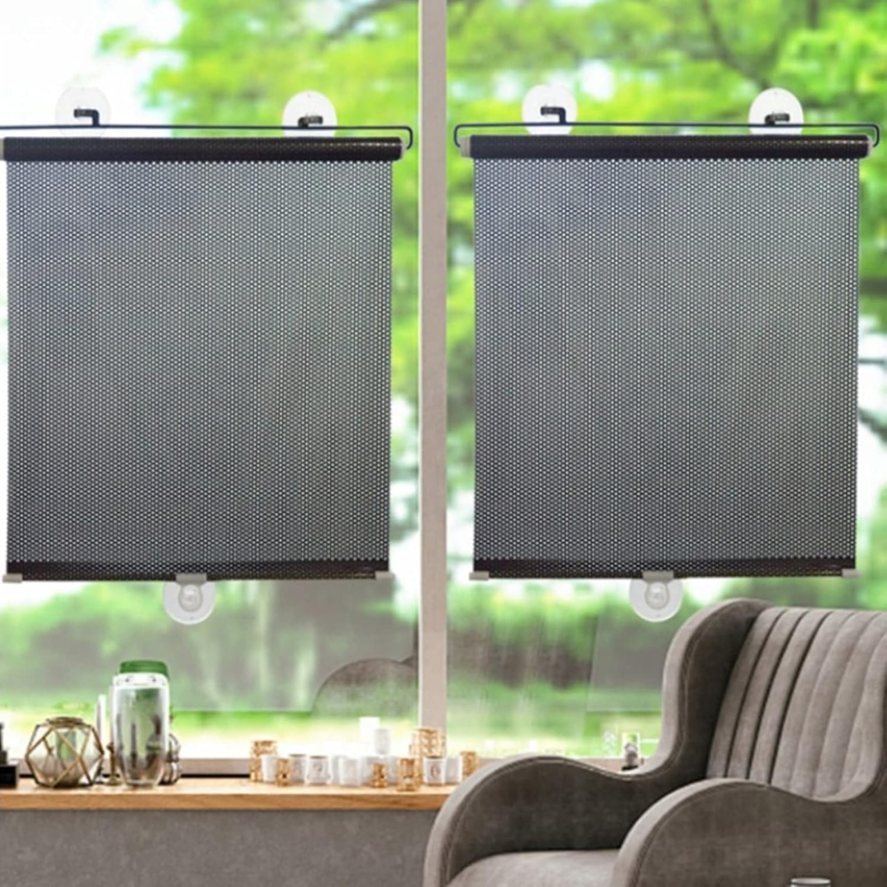 Jaluzea rulou pentru ferestre, universal, retractabil, pridere cu ...