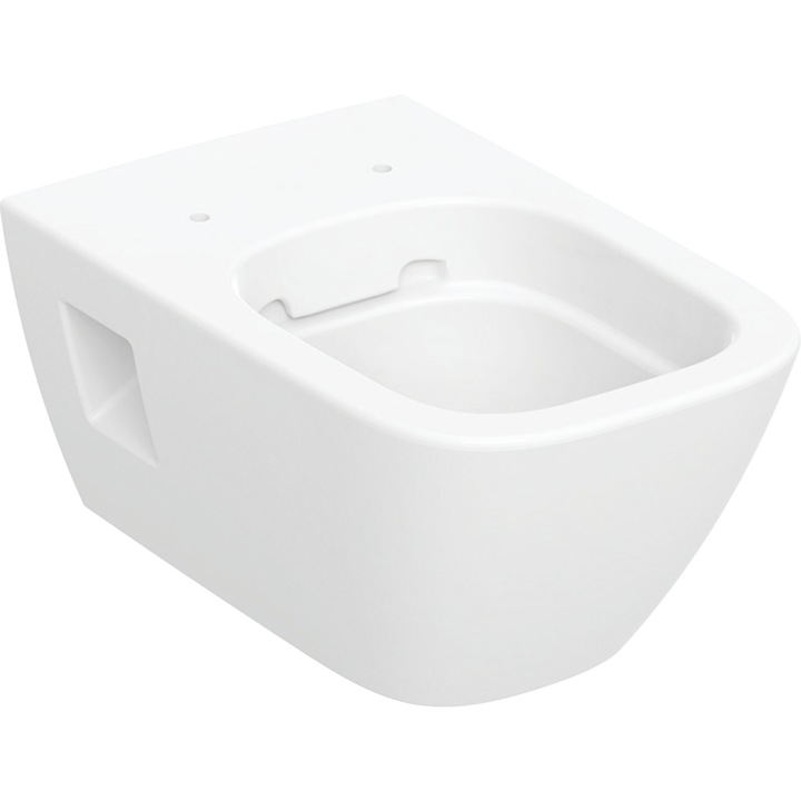 Vas WC suspendat Geberit Selnova Square Premium, Rimfree®, cu spalare ...