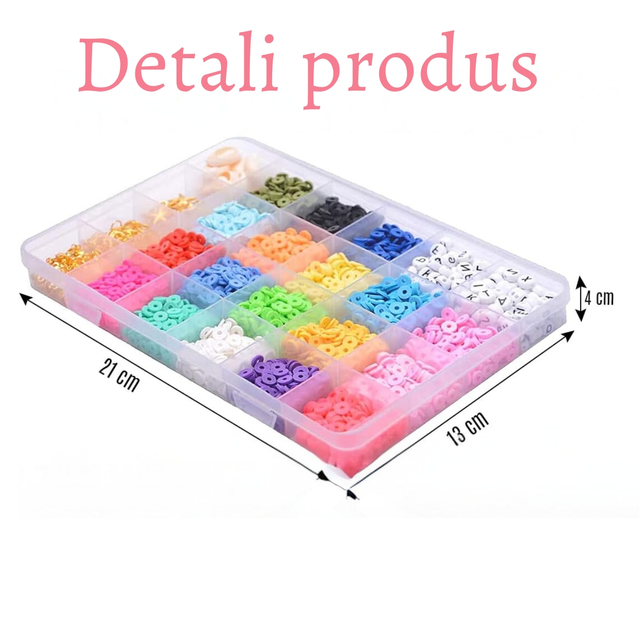 Kit de Bijuterii cu 6000 Margele Plate din Lut Polimeric pentru ...