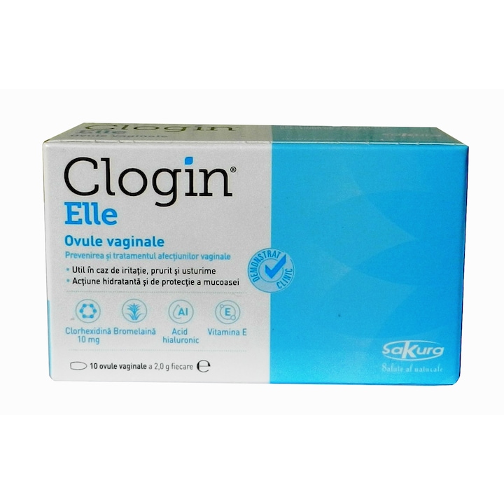 Clogin Elle, 10 ovule vaginale, prevenirea si tratamentul afectiunilor ...