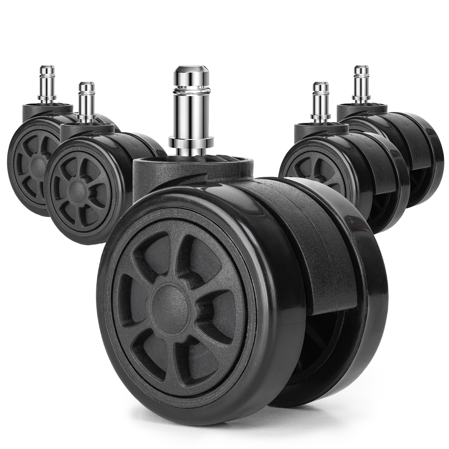 Set 5 Roti Scaun Birou, 11 MM, Universale, Doctor Shield - Negru - eMAG.ro