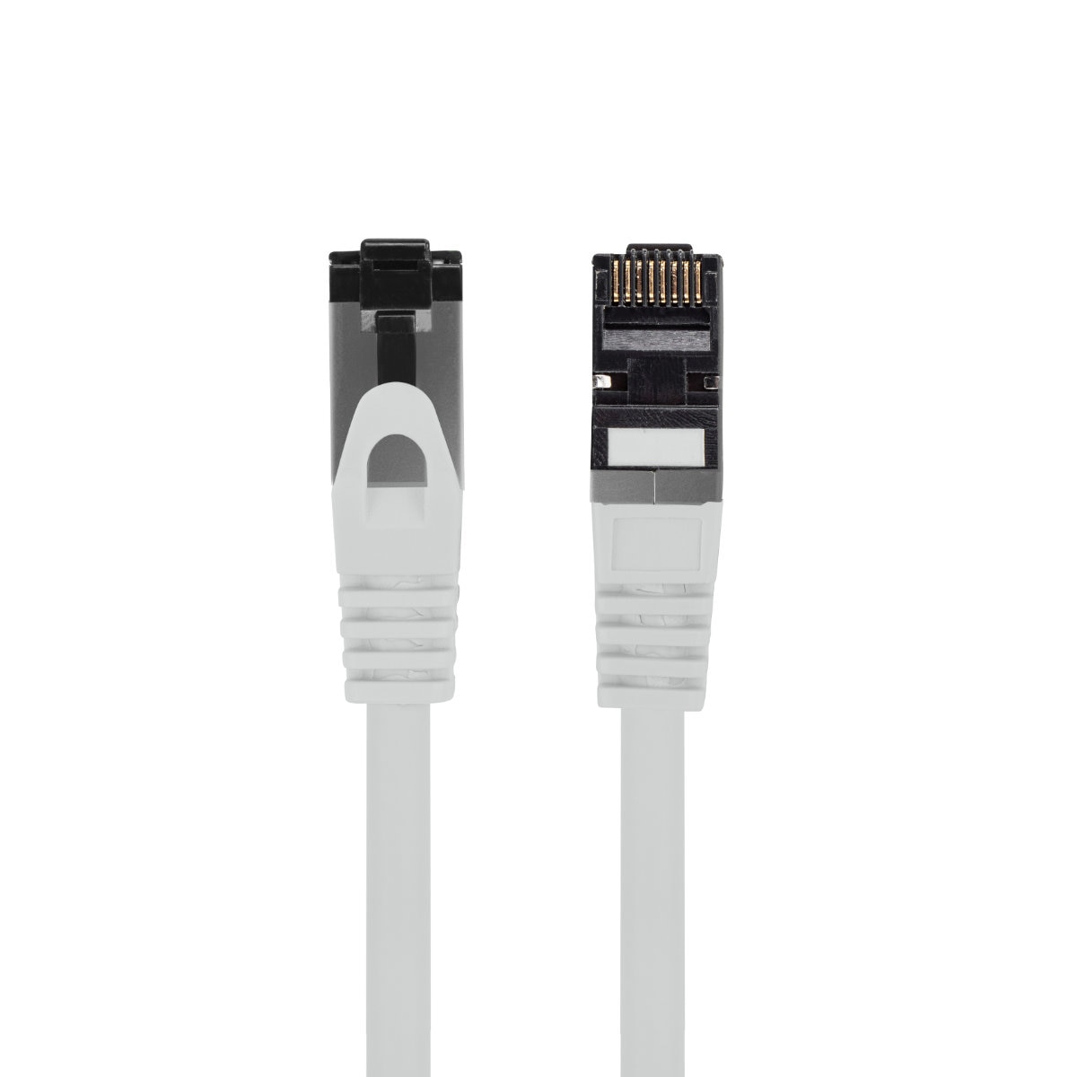 Cablu internet CAT 8.1 S/FTP LSZH, lungime 25 cm, Lanberg 43788, mufat ...