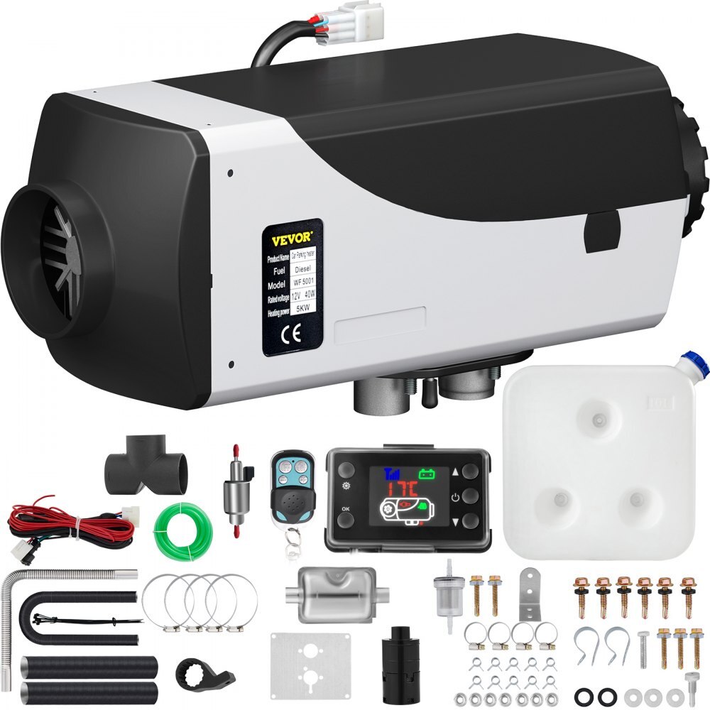 Incalzitor Auto Diesel, cu Comutator, 12V, 5 Kw, Telecomanda si Ecran ...