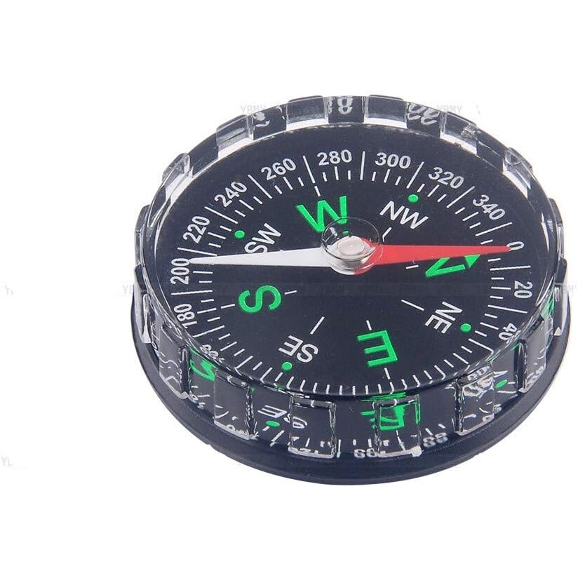 Busola militara compacta, rezistenta la apa, neagra, 4.3x1 inch - eMAG.ro