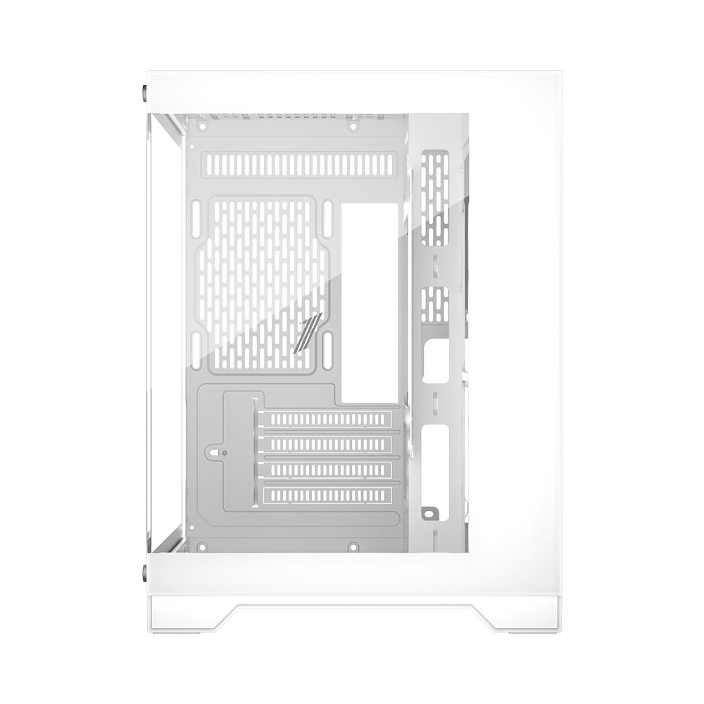 Carcasa PC 1STPLAYER Gaming MV5 TP, Micro-ATX, alb - eMAG.ro
