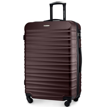 Troler mare, Zagatto®, Burgundy, Dimensiune 75x48x29 cm, Troller bagaj ...