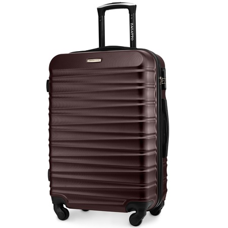 Troler mediu, Zagatto®, Rosu, Dimensiuni 65x42x26 cm, Troller bagaj ...