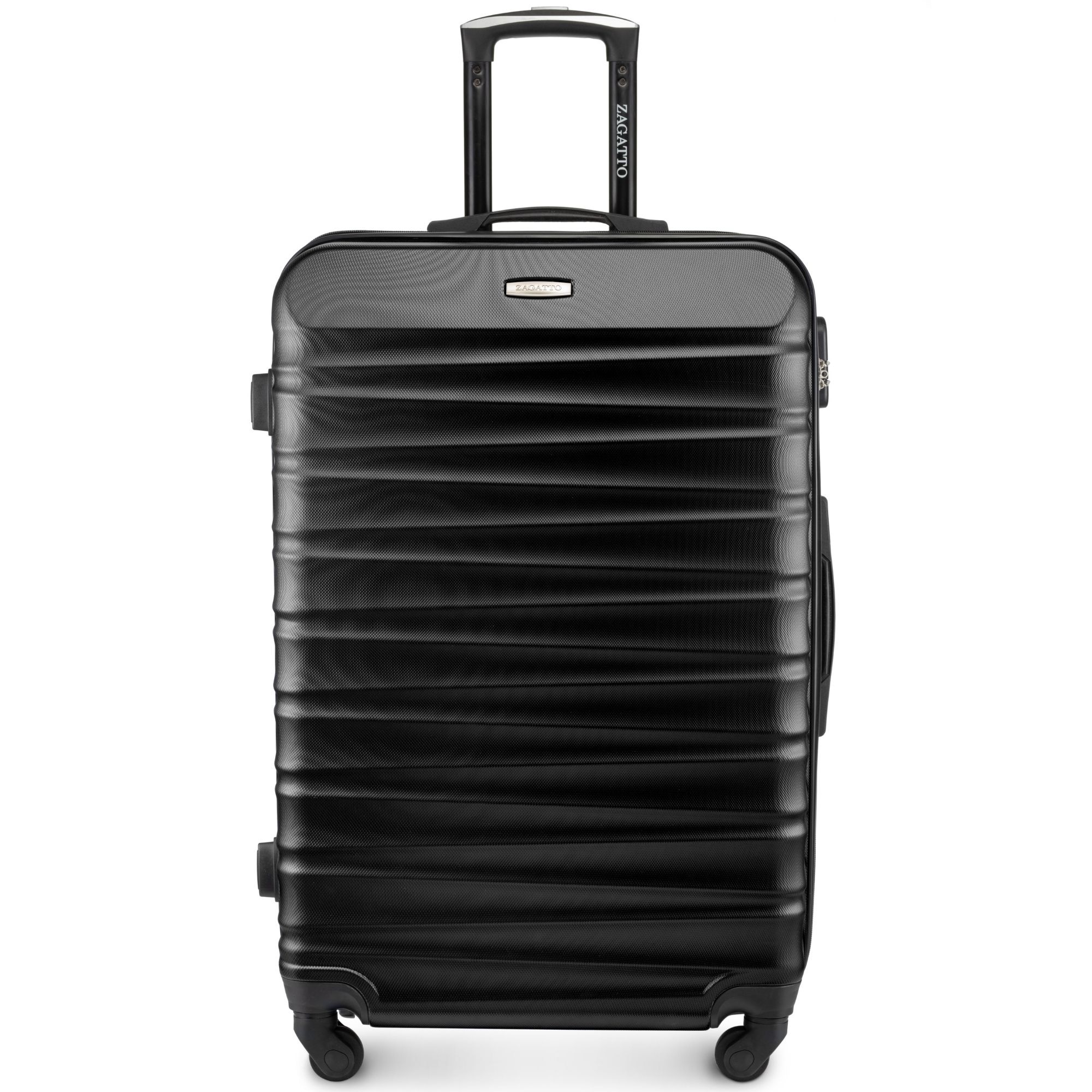 Troler mare, Zagatto®, Negru, Dimensiune 75x48x29 cm, Troller bagaj ...