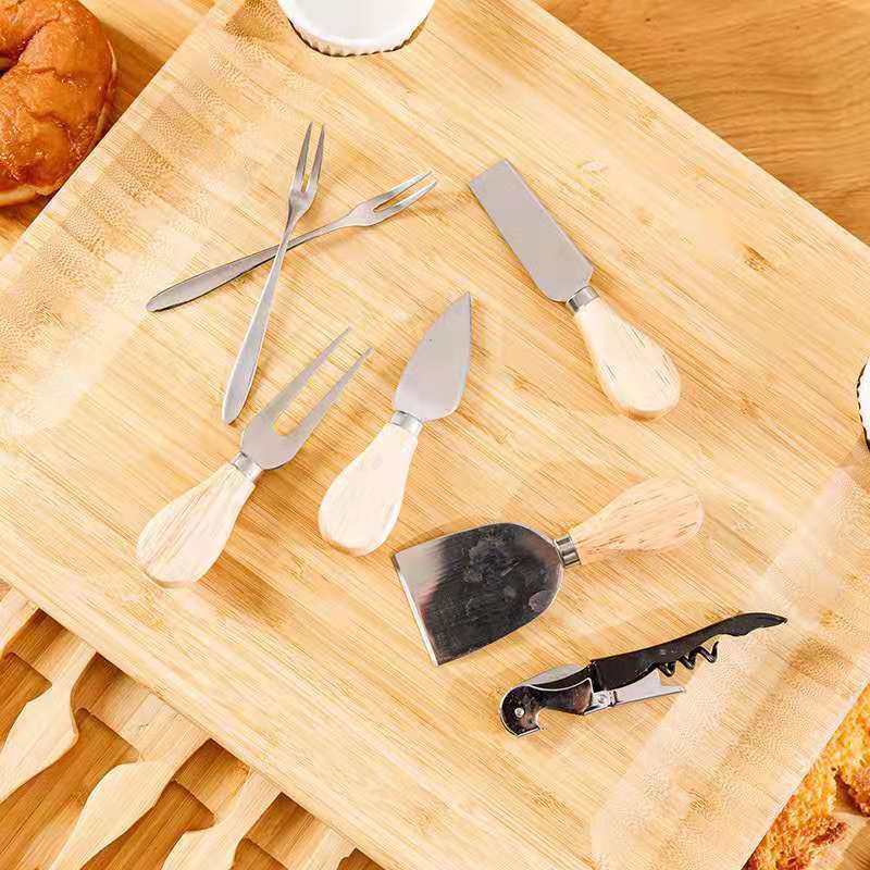 Set servire aperitive si branzeturi, FAVEEZA®, 20 piese, platou servire ...