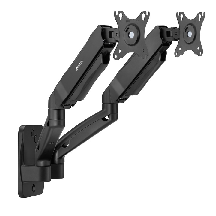Suport 2 monitoare 17-32" inch, Prindere de perete, Brat dublu Reglabil ...